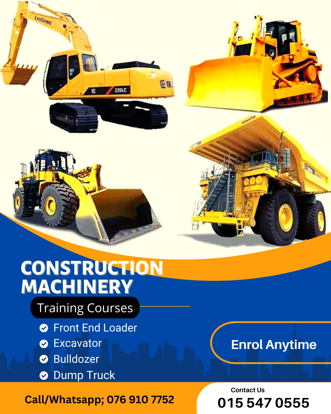 Machine Operator Training Courses Call/Whatsapp; 0769107752